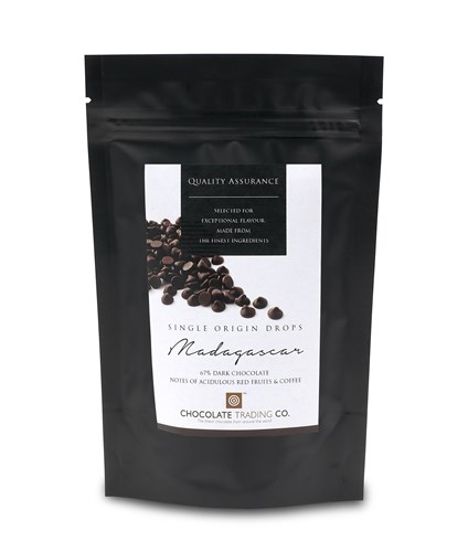 Madagascar, 67% Single Origin Dark Chocolate Drops - Chocolate Trading Co