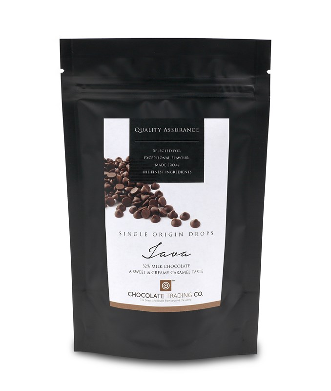 Java, 32% Single Origin Milk Chocolate Drops - Chocolate Trading Co