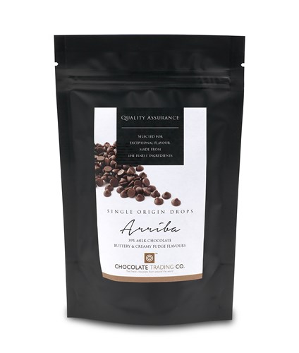 Arriba, 39% Single Origin Milk Chocolate Drops - Chocolate Trading Co