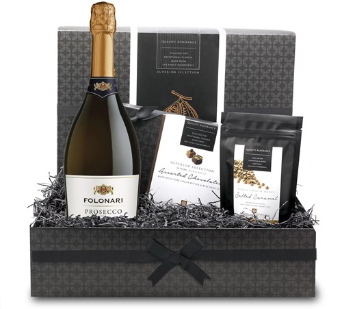 Chocolate and Prosecco Large Gift Hamper - Chocolate Trading Co