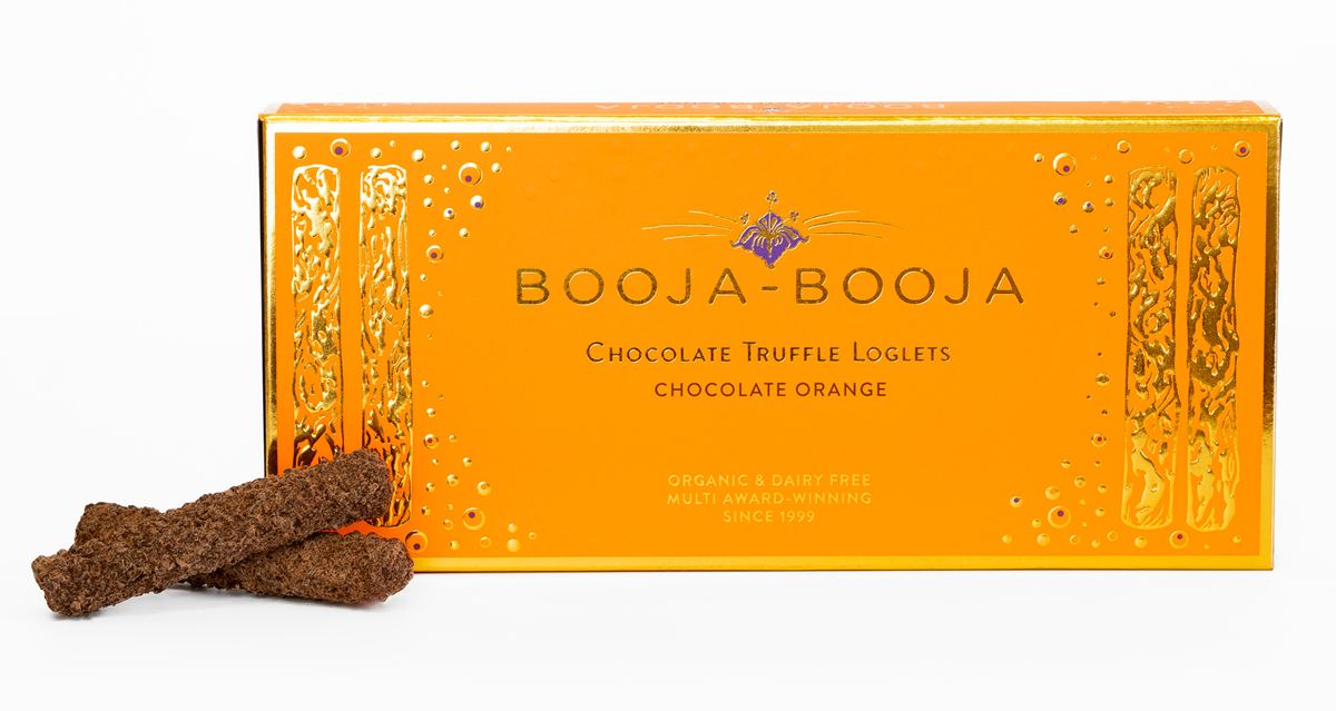 Booja Booja Chocolate Orange Truffle Loglets 115g - Chocolate Trading Co