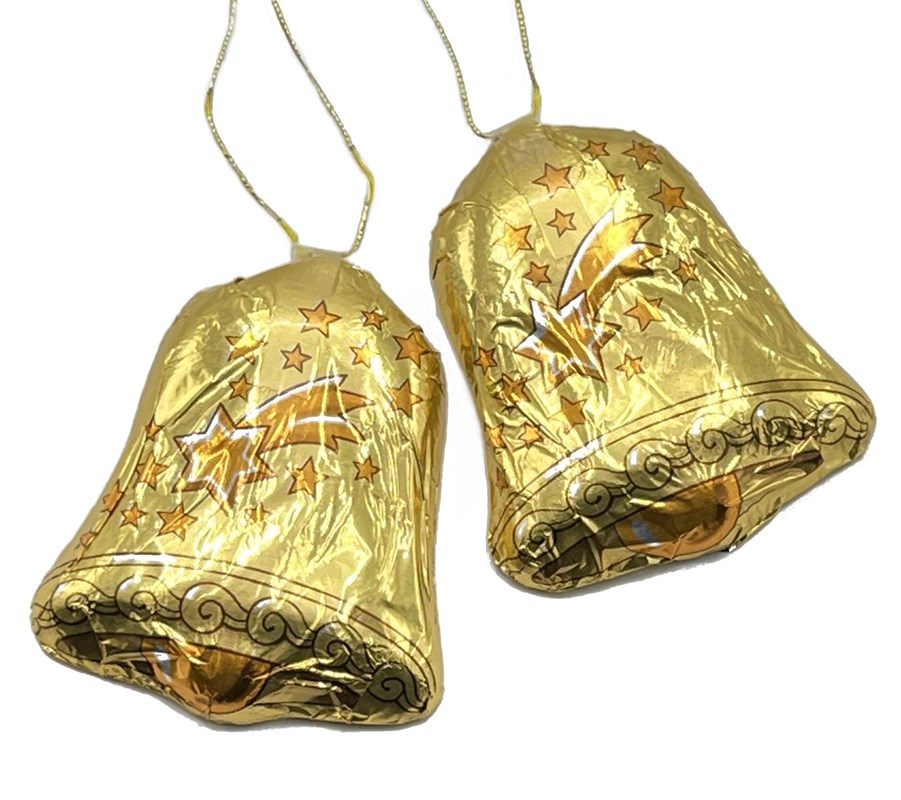 Milk Chocolate Christmas Bells Tree Decorations - Chocolate Trading Co