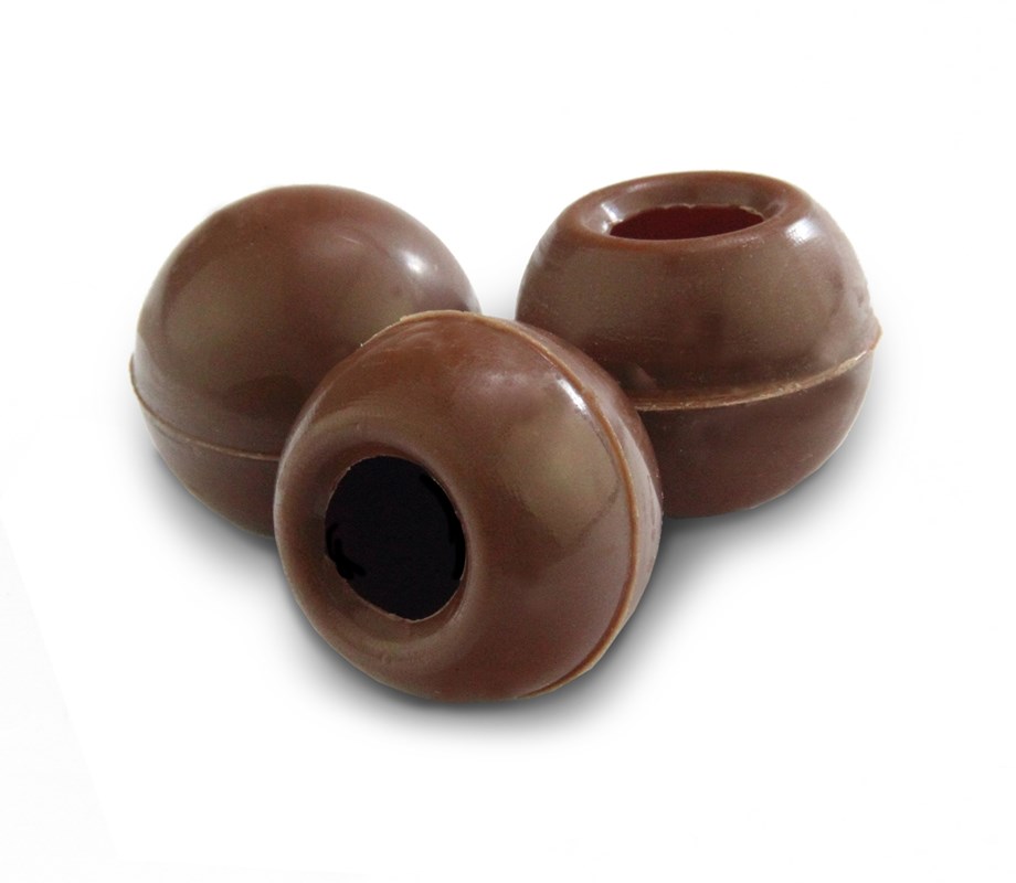 Buy milk chocolate truffle shells for making chocolate truffles
