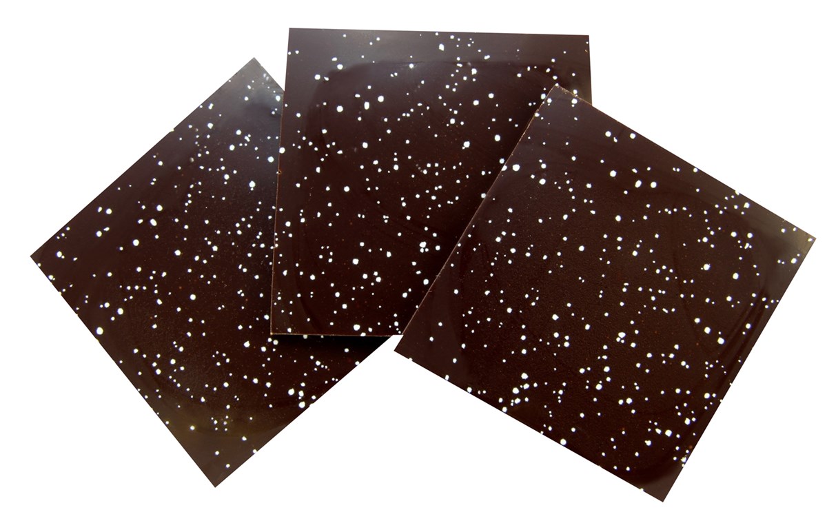 Speckled, dark chocolate panels - Chocolate Trading Co