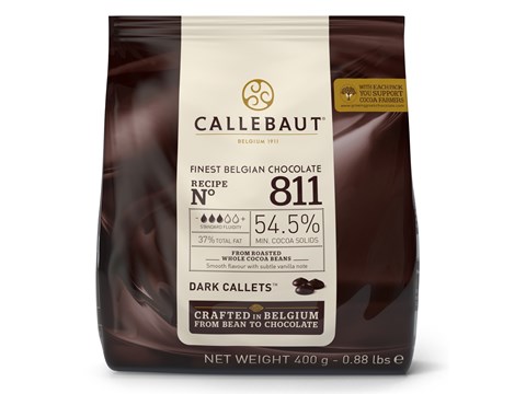 Callebaut dark chocolate chips (callets) 54% - Chocolate Trading Co