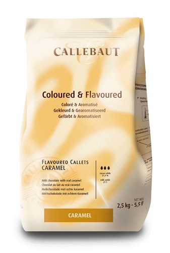 Callebaut caramel chocolate chips (callets) - Chocolate Trading Co
