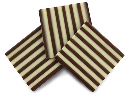 Duo chocolate panel decorations - Chocolate Trading Co