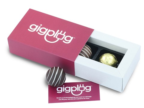 Branded 2 Chocolate Box (Printed Sleeve) - Chocolate Trading Co