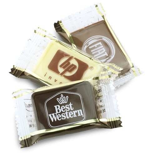 Printed Chocolate Tablets (clear flow wrap) - Chocolate Trading Co