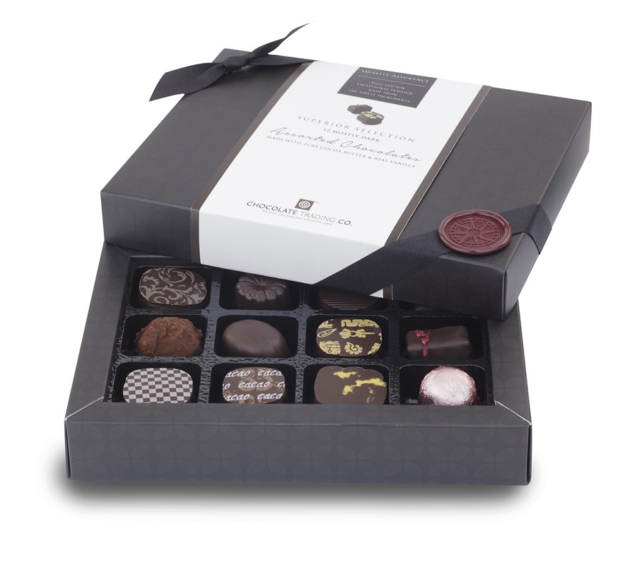 Superior Selection, Mostly Dark Chocolate Gift Box - Chocolate Trading Co