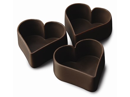 Striped, decorative chocolate panels for decorating cakes & desserts ...